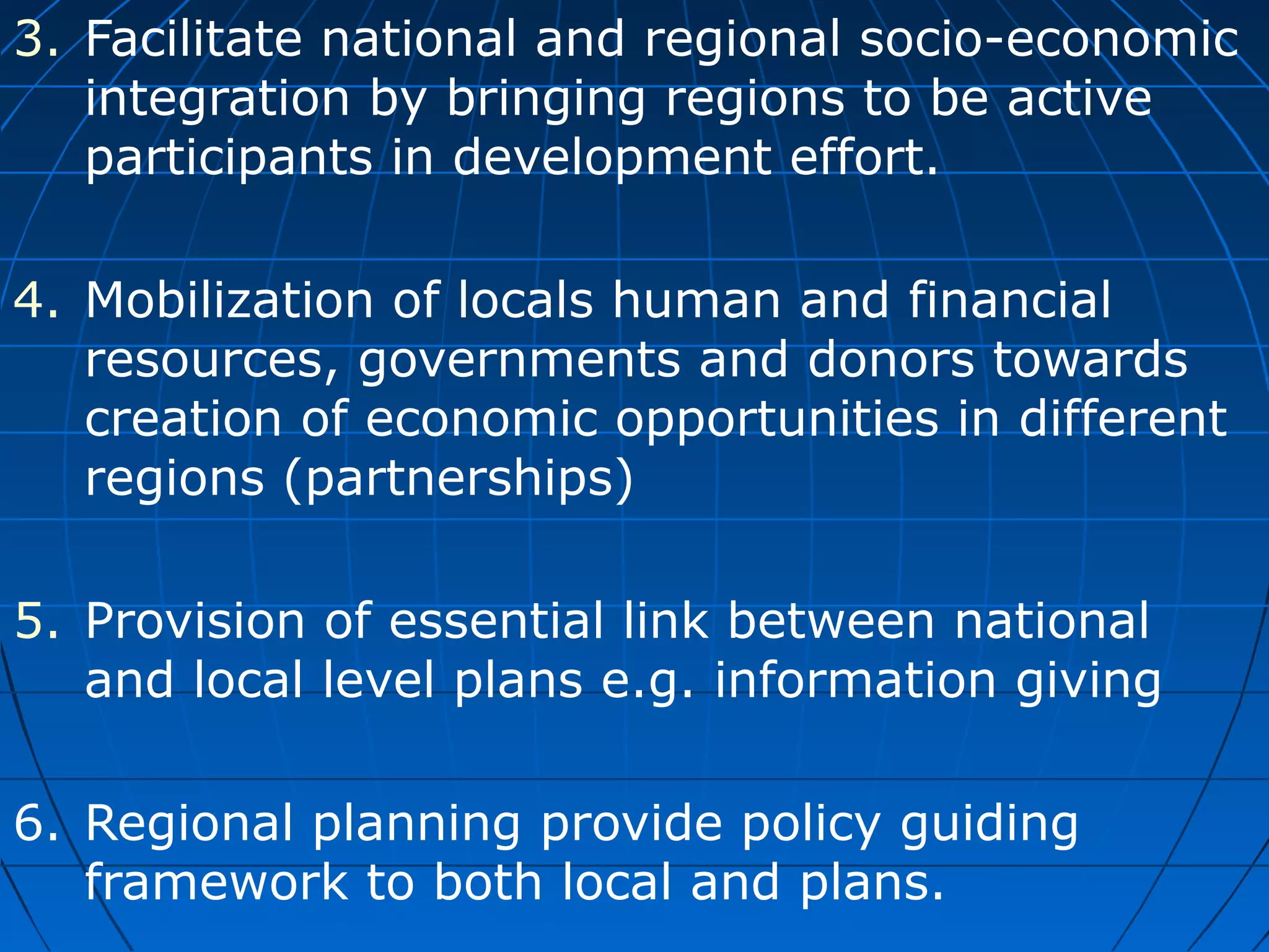 REGIONAL PLANNING | PPT