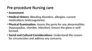Male Circumcision perioperative nurse roles | PPTX