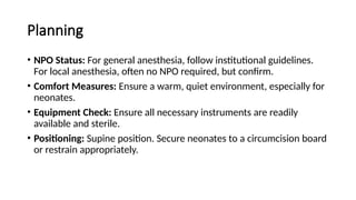 Male Circumcision perioperative nurse roles | PPTX