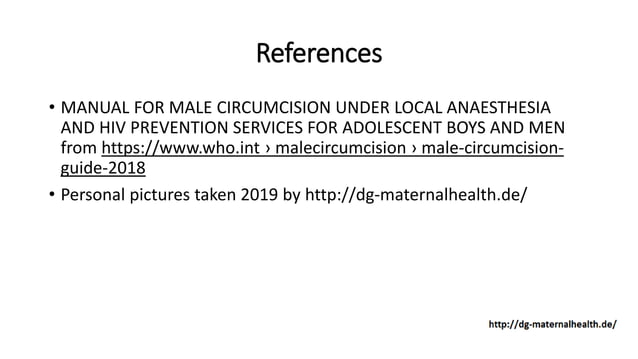 Male Circumcision under Local Anaesthesia by Dr Grothuesmann & Sr Winie ...