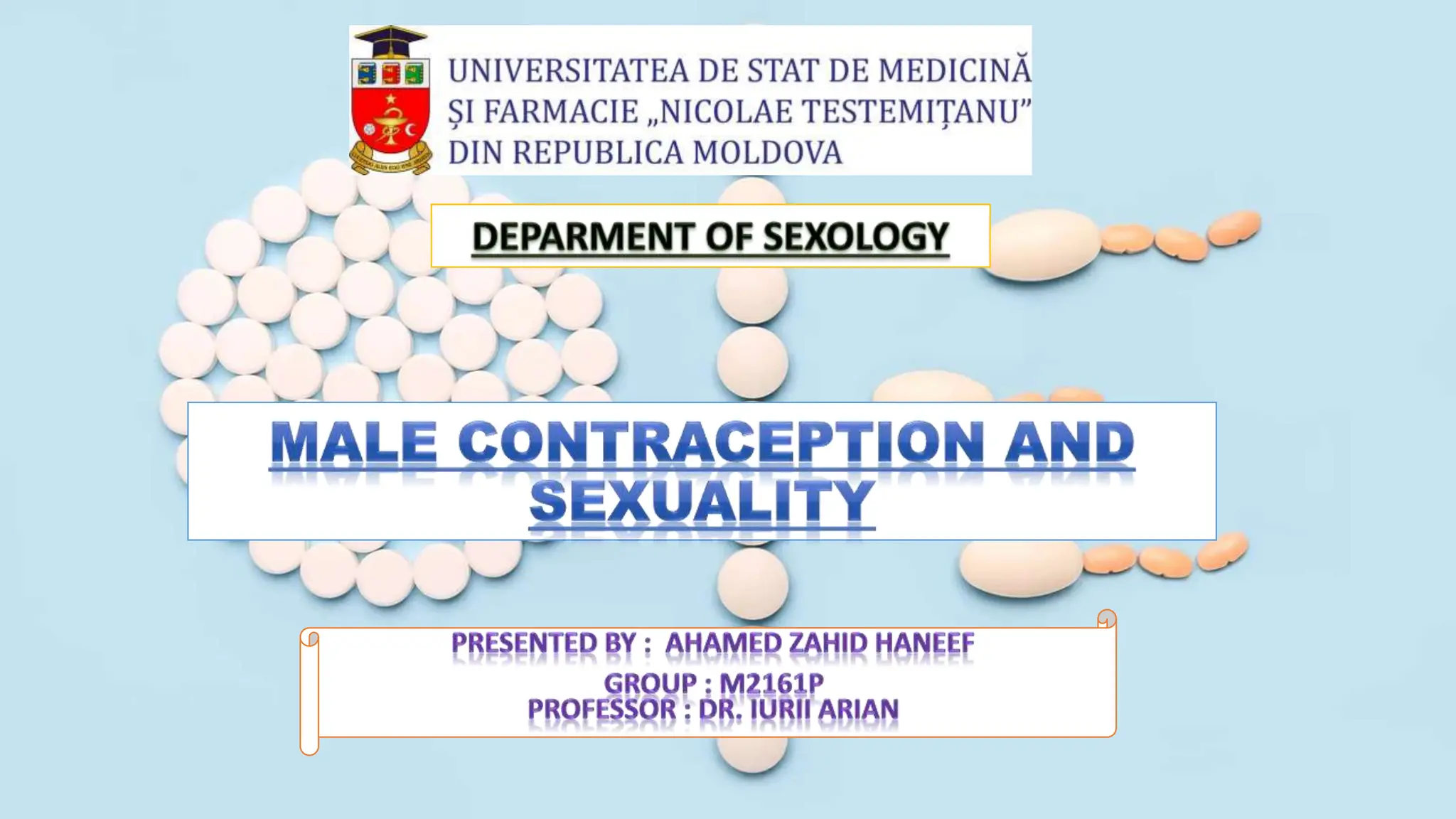 male contraception- powerpoint presentation | PPTX