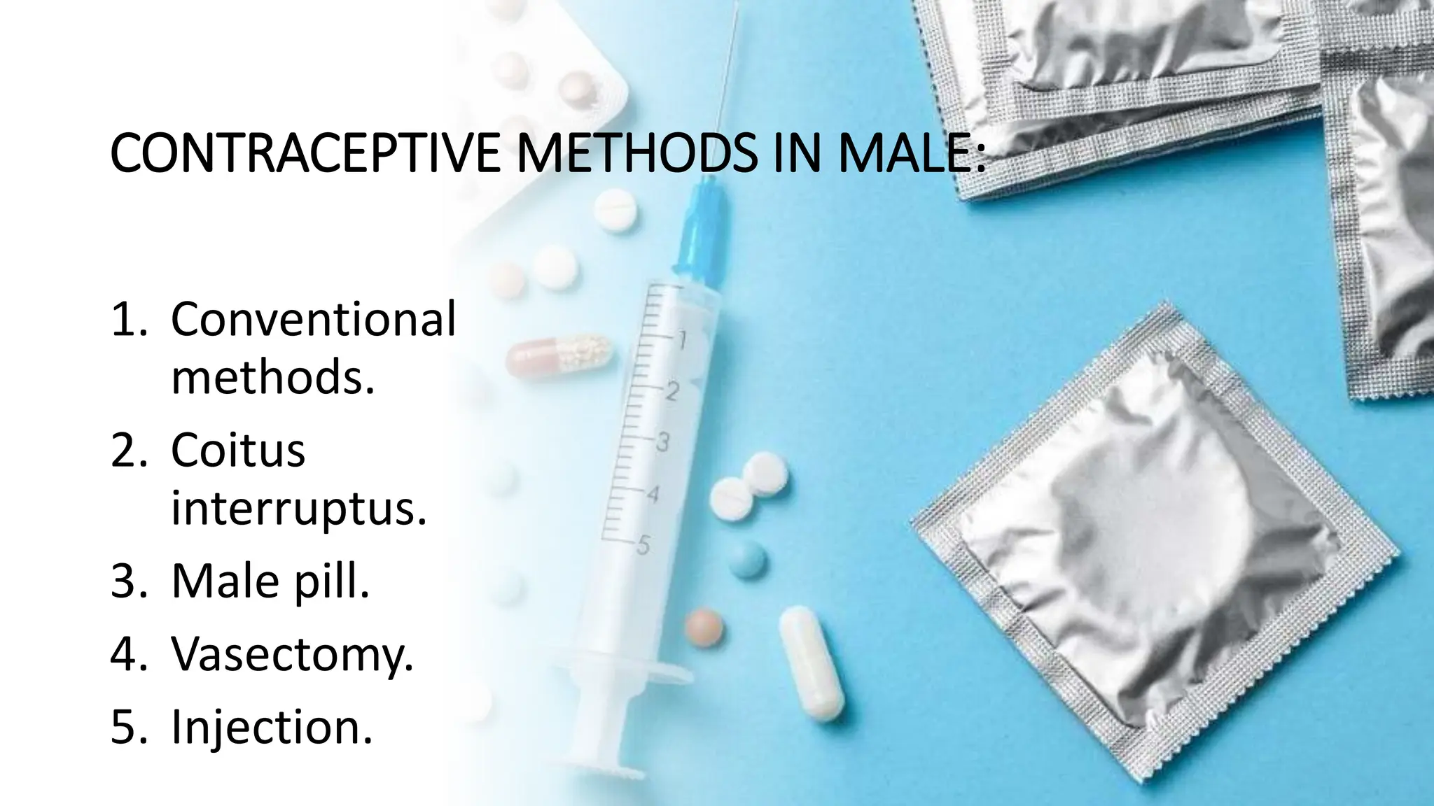 male contraception- powerpoint presentation | PPTX