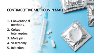 male contraception- powerpoint presentation | PPTX