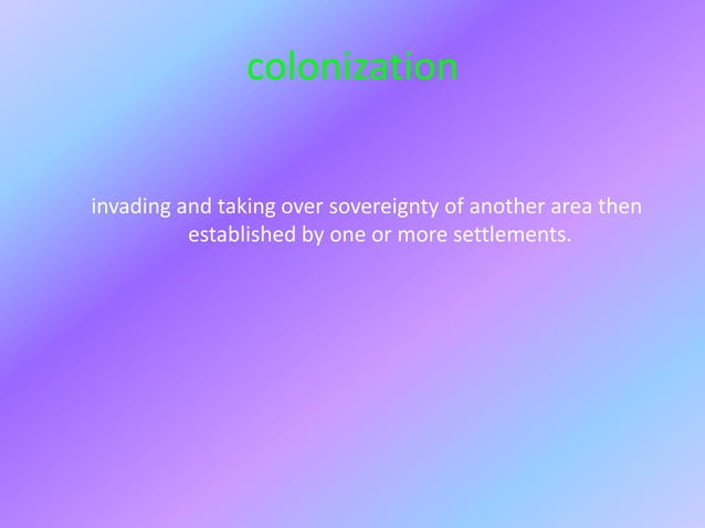 colonization and globalization | PPTX