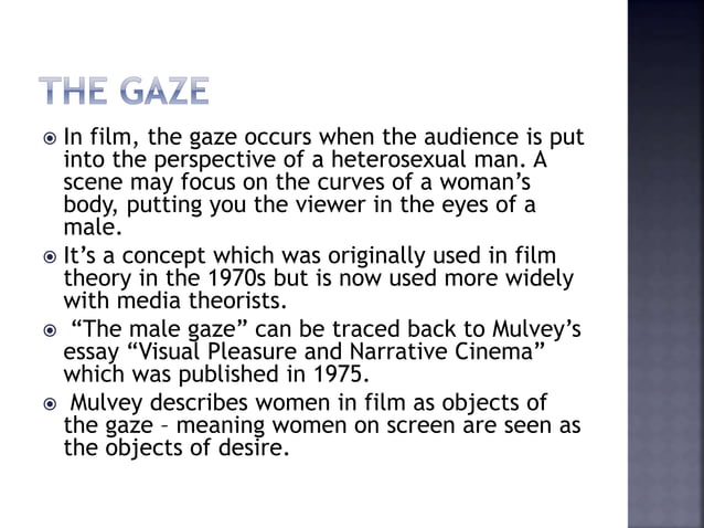 Male gaze | PPT