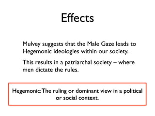 Male Gaze Theory WBS Group 3 A2 Media | PDF