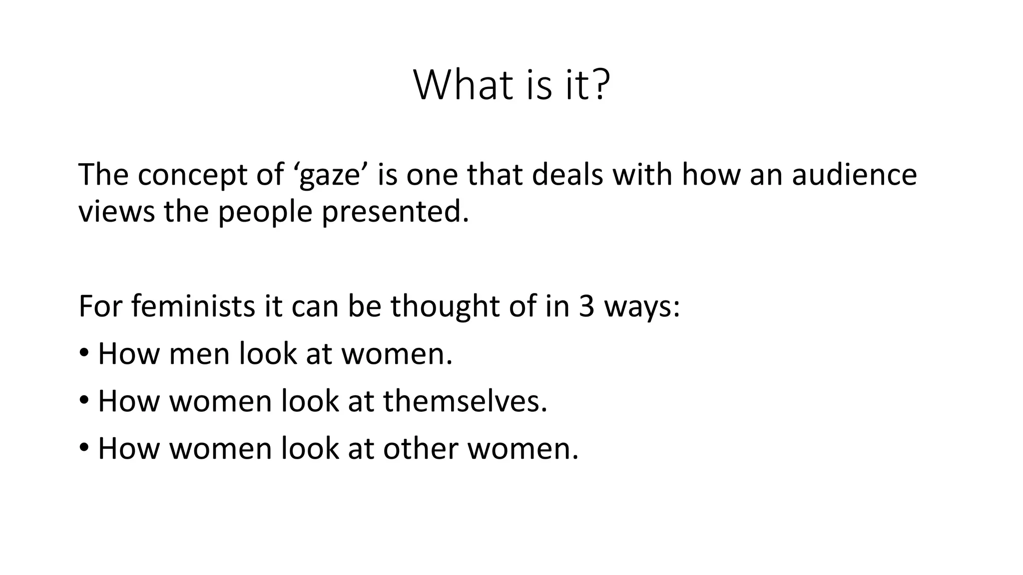 Male gaze theory | PPT