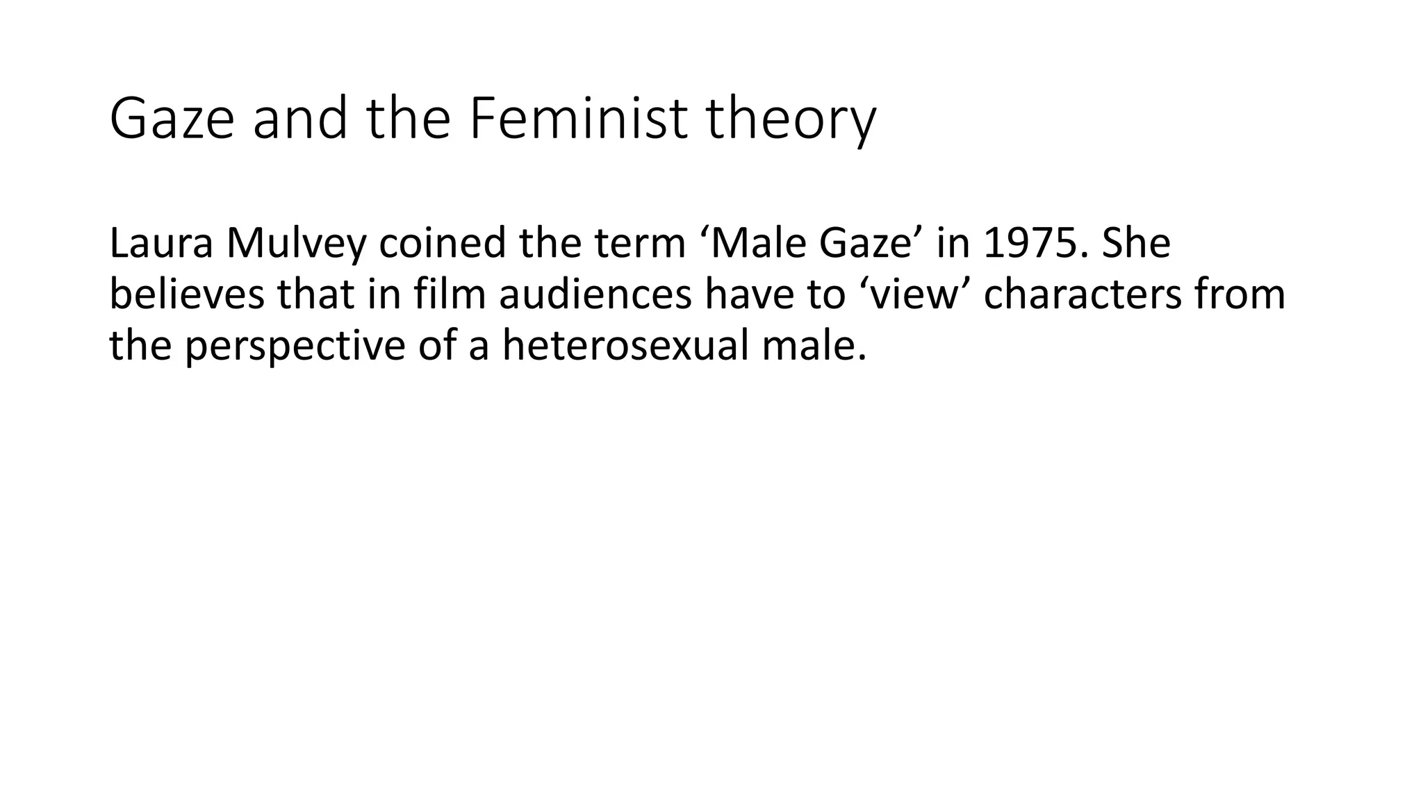 Male gaze theory | PPTX