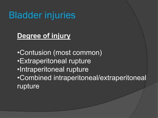 Male genital trauma | PPTX