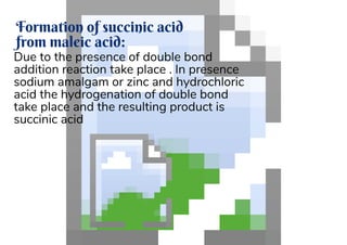 Maleic Acid. Properties synthesis spectral data | PDF