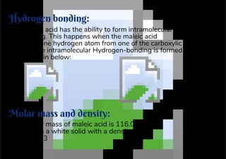 Maleic Acid. Properties synthesis spectral data | PPT