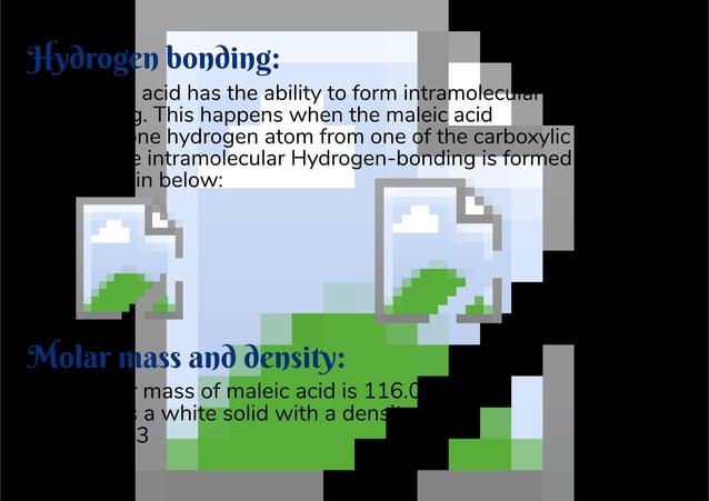 Maleic Acid. Properties synthesis spectral data | PPT