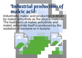 Maleic Acid. Properties synthesis spectral data | PPT