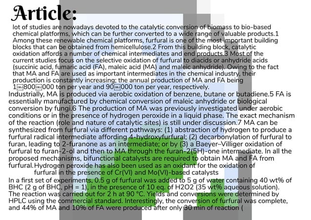 Maleic Acid. Properties synthesis spectral data | PPT