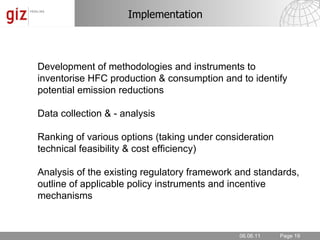 Greenfreeze Technology & Financing Options for HFC Phase-out in the RAC ...