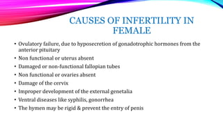 Male infertility and ART techniques ,Treatments of male infertility | PPT