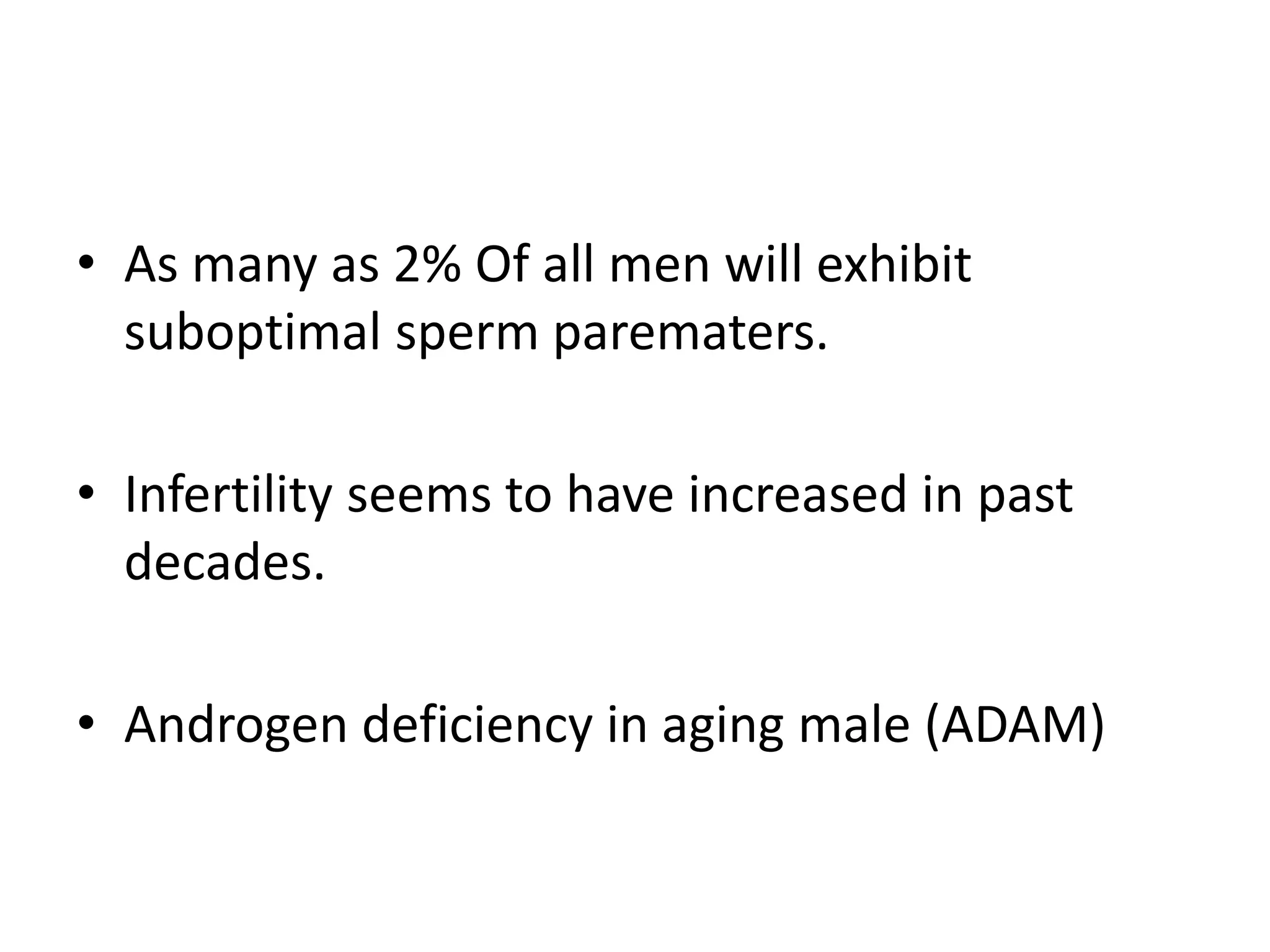 Male infertility | PPTX