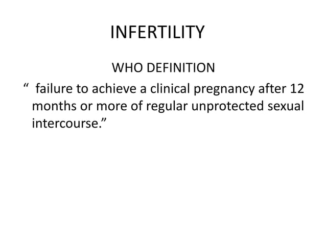 Male infertility | PPTX