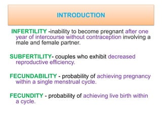 Male infertility | PPTX