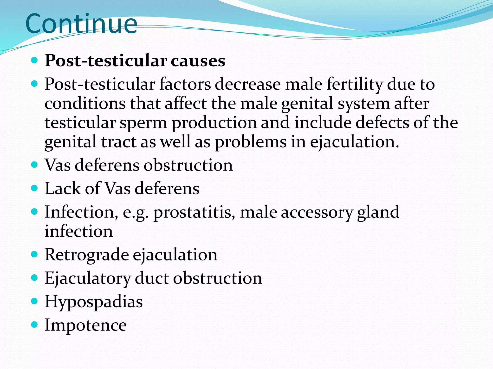 Male infertility | PPTX
