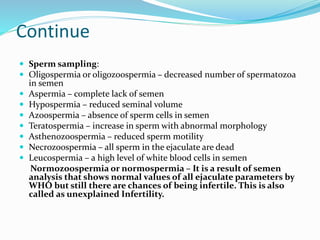 Male infertility | PPTX