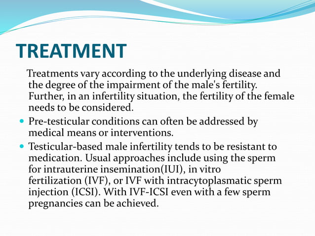Male infertility | PPTX
