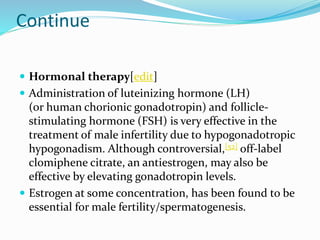 Male infertility | PPTX