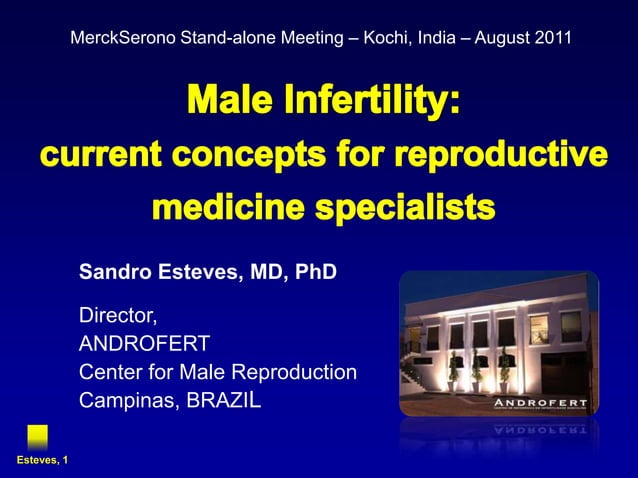 Male infertility current concepts for reproductive specialists | PPT