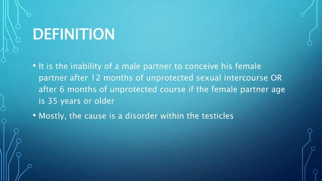 Male Infertility | PPTX