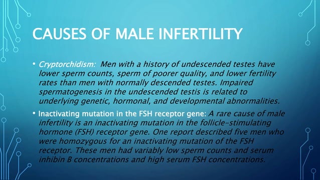 Male Infertility | PPTX