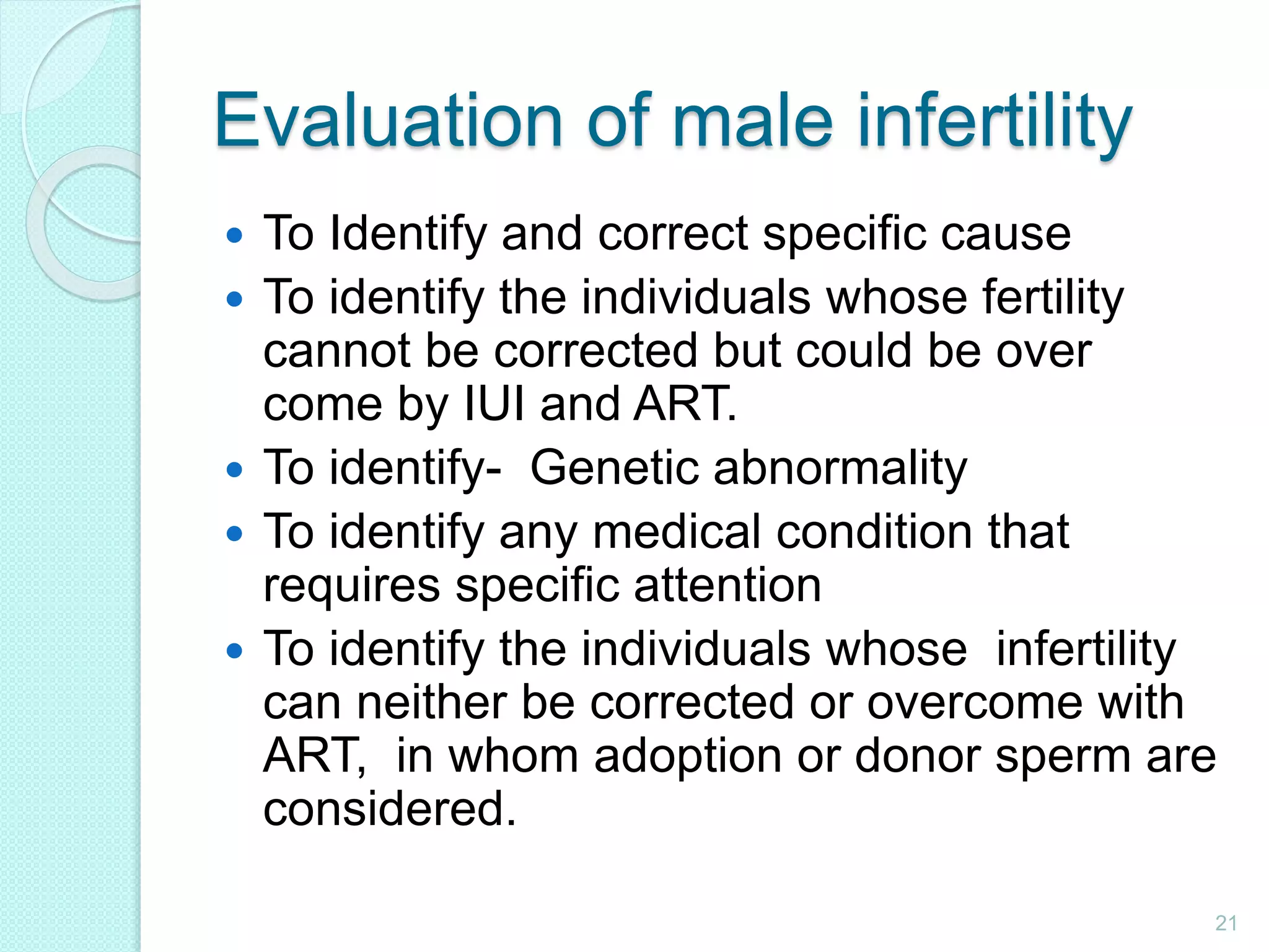 Male infertility (2) | PPTX