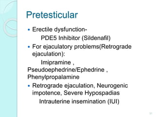 Male infertility (2) | PPTX