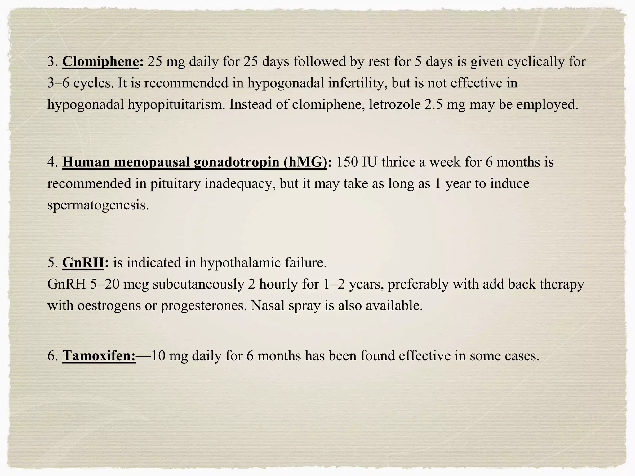 Male infertility management | PPTX