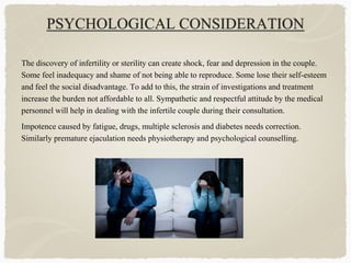 Male infertility management | PPTX