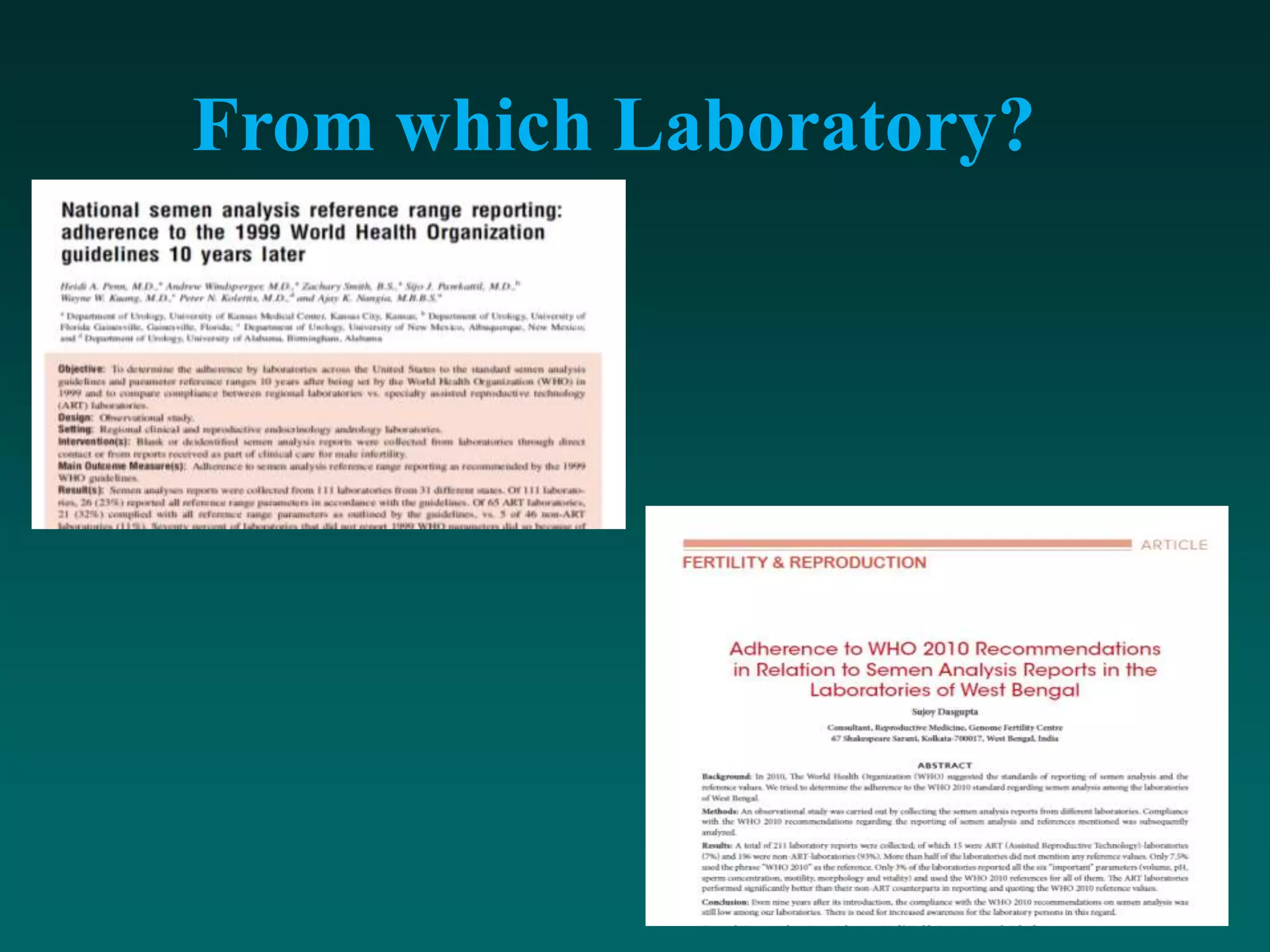 Case Studies on Male Factor Infertility | PPTX