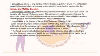 male infertility causes. Reasons for male infertility | PPTX