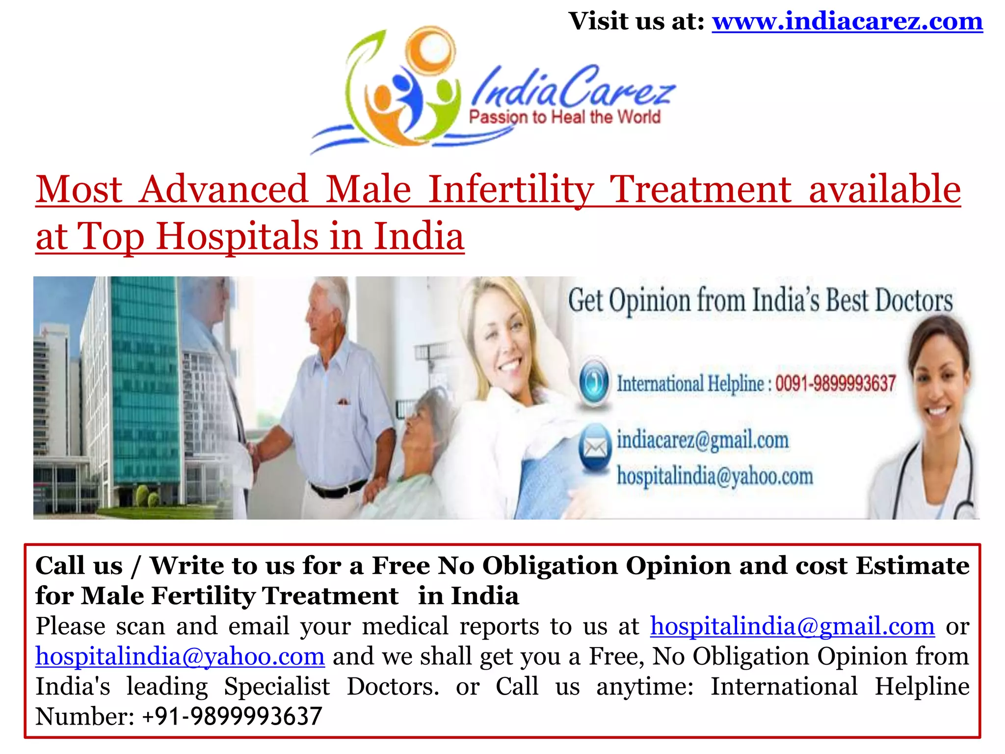 Male infertility treatment in india | PPT