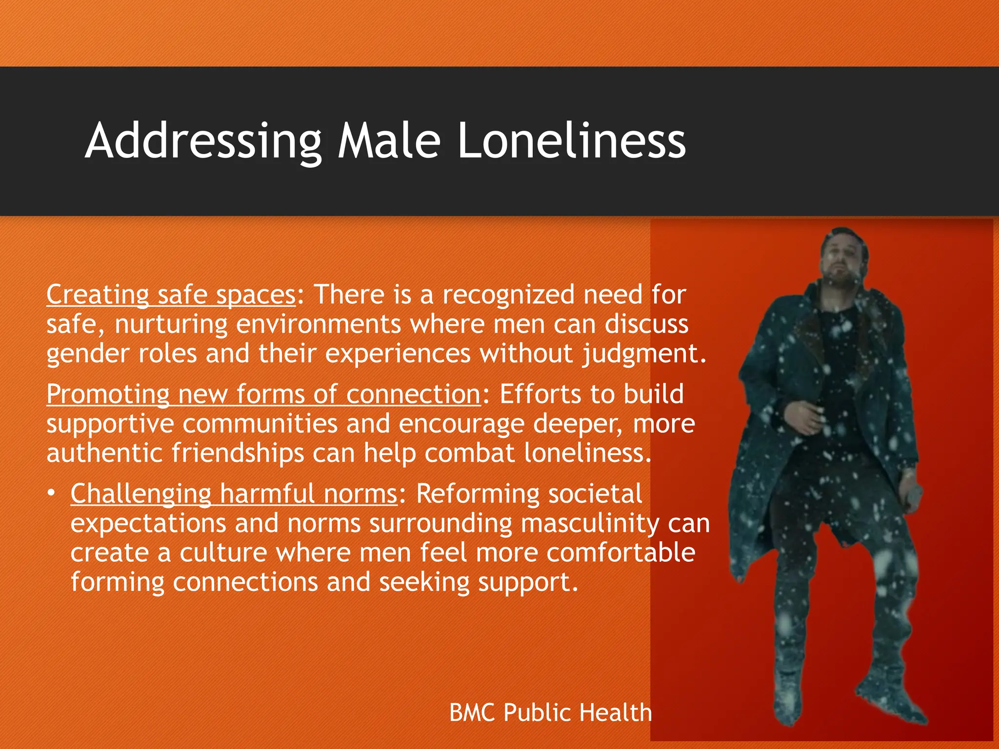 Male Loneliness Epidemic By Barkah Hussain | PPTX