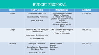 Male Pageant in Event Management Powerpoint (ash) | PPTX