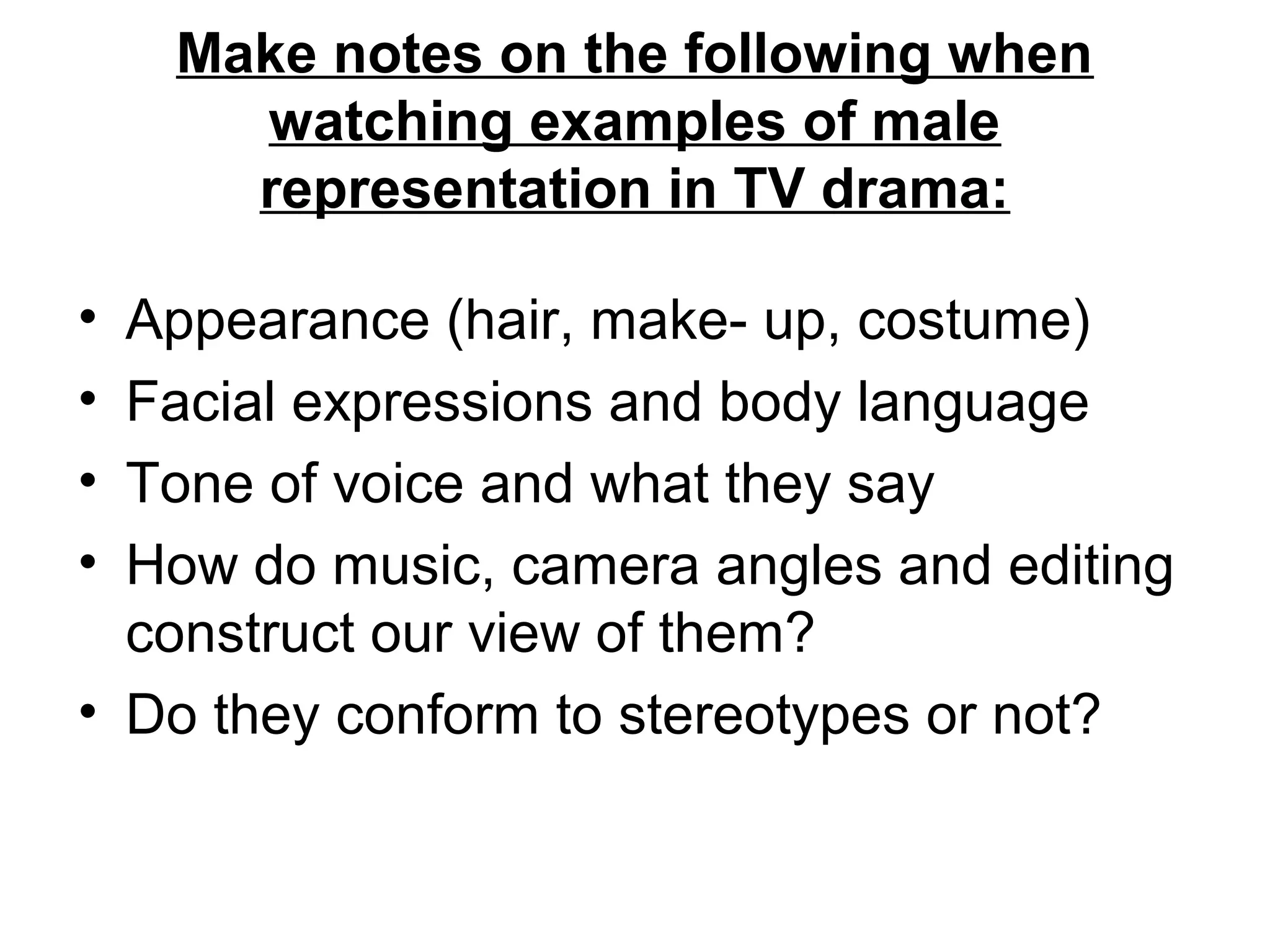 Male representation | PPT