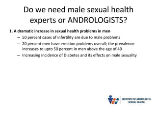 MALE REPRODUCTIVE HEALTH | ANDROLOGY | PPTX