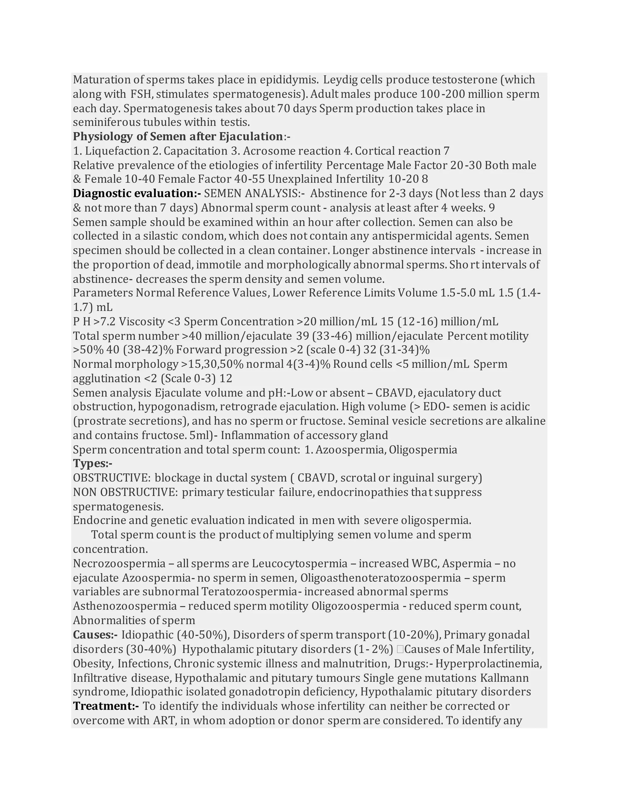 Male reproductive system disorders | DOCX