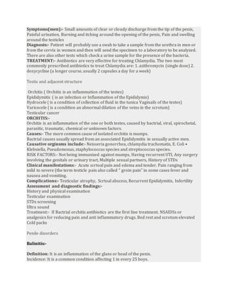 Male reproductive system disorders | DOCX