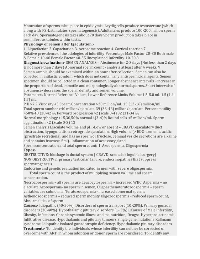 Male reproductive system disorders | DOCX