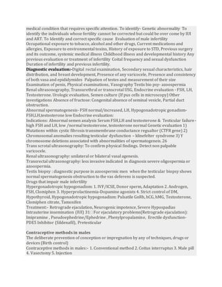 Male reproductive system disorders | DOCX