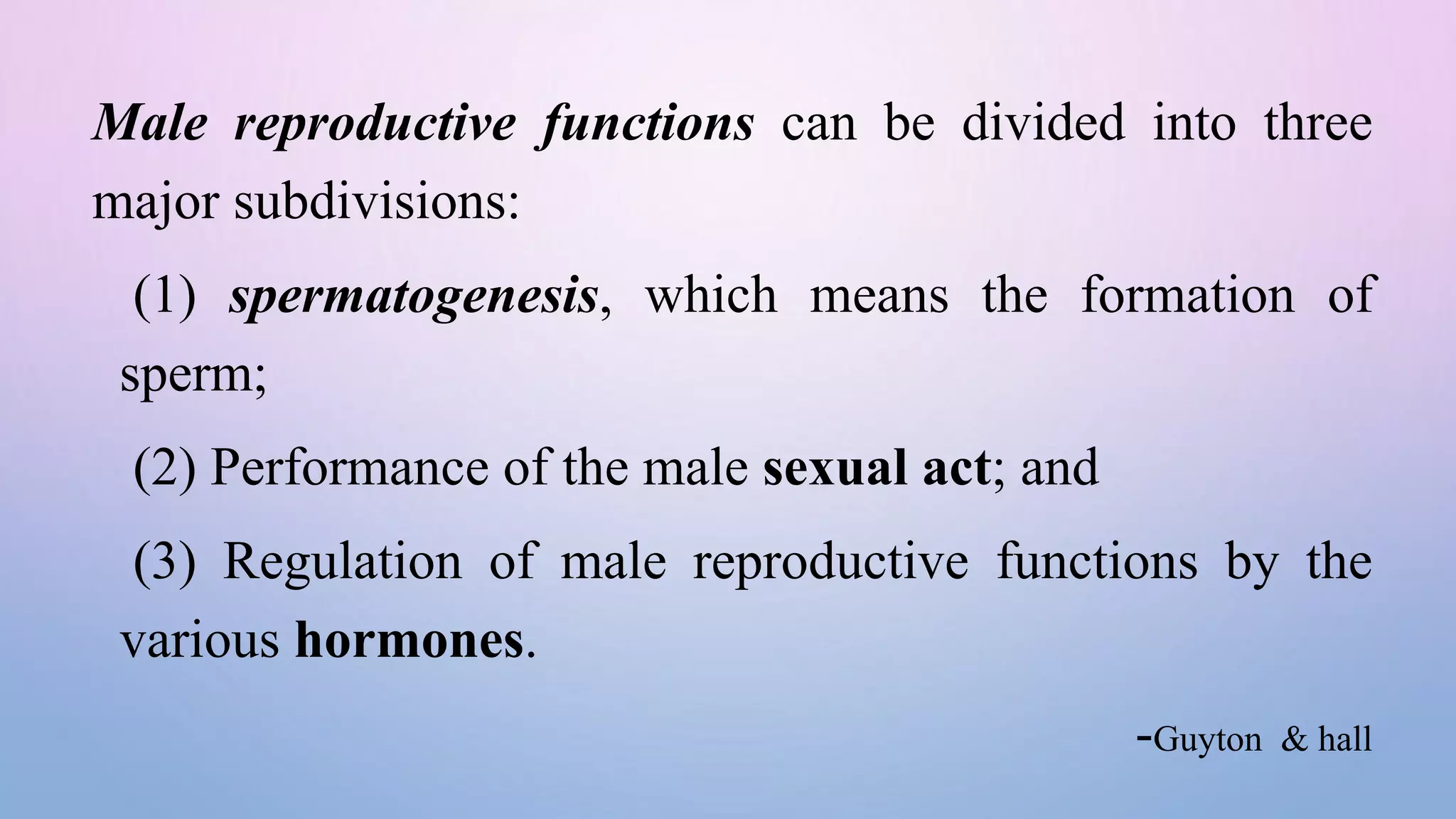 Male reproductive system by Pandian M, tutor, Dept of Physiology ...