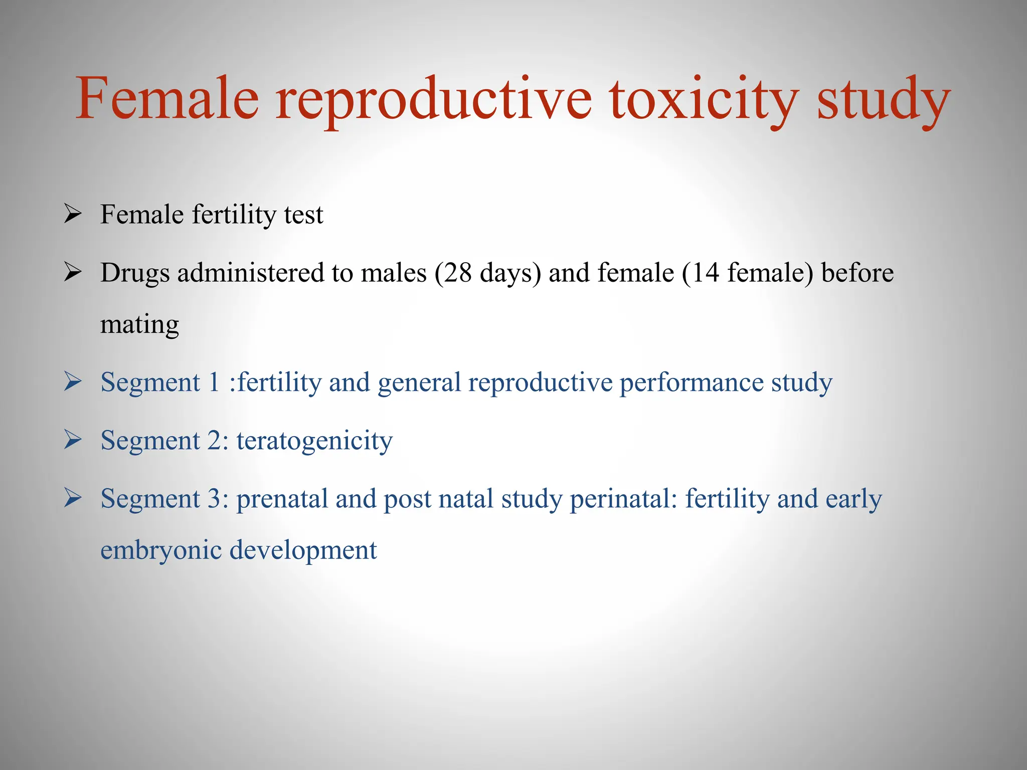 REPRODUCTIVE TOXICITY STUDIE OF MALE AND FEMALEpptx | PPTX
