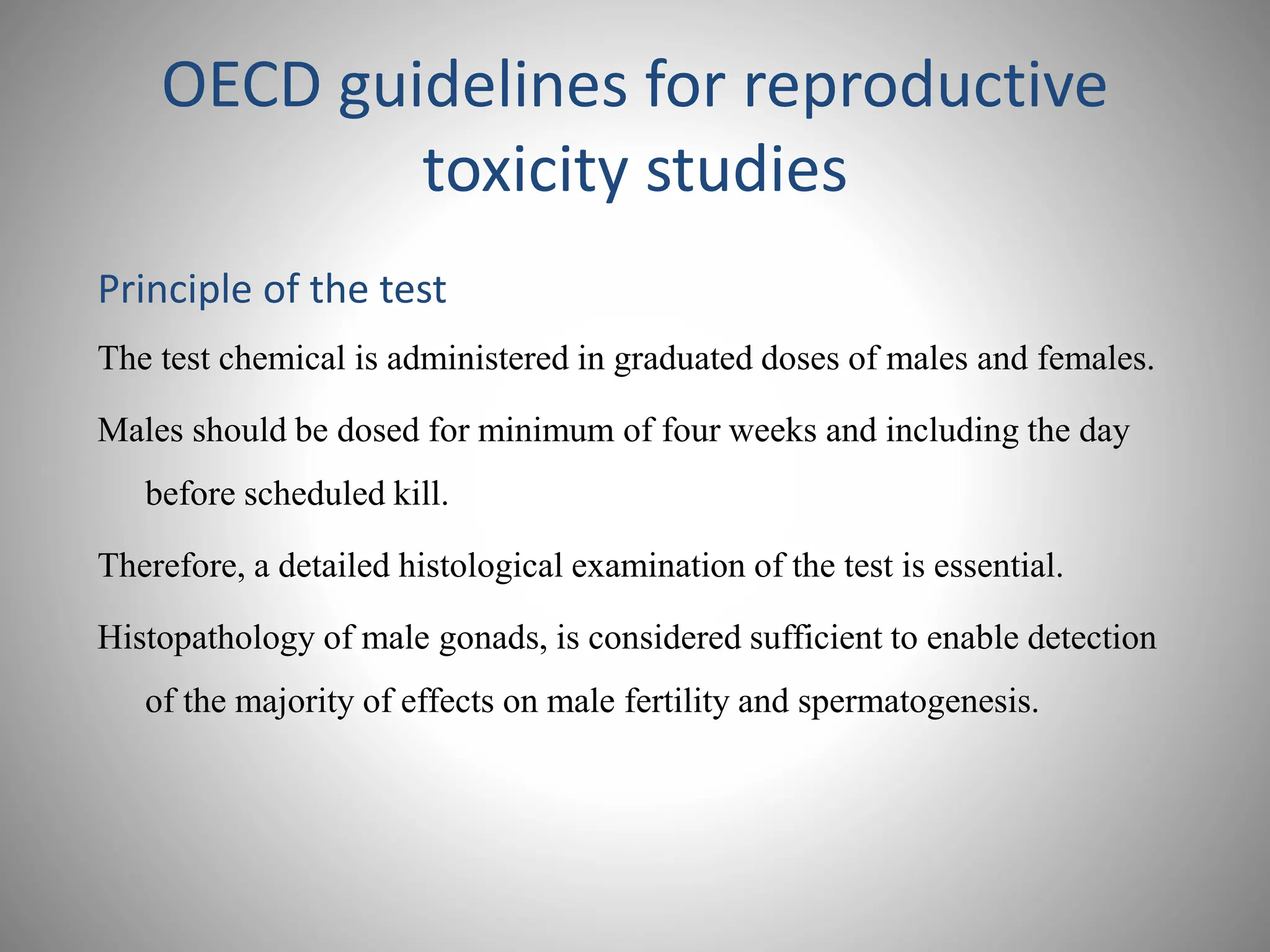 REPRODUCTIVE TOXICITY STUDIE OF MALE AND FEMALEpptx | PPTX