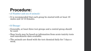 MALE REPRODUCTIVE TOXICITY STUDIES(Toxicokinetics).pptx