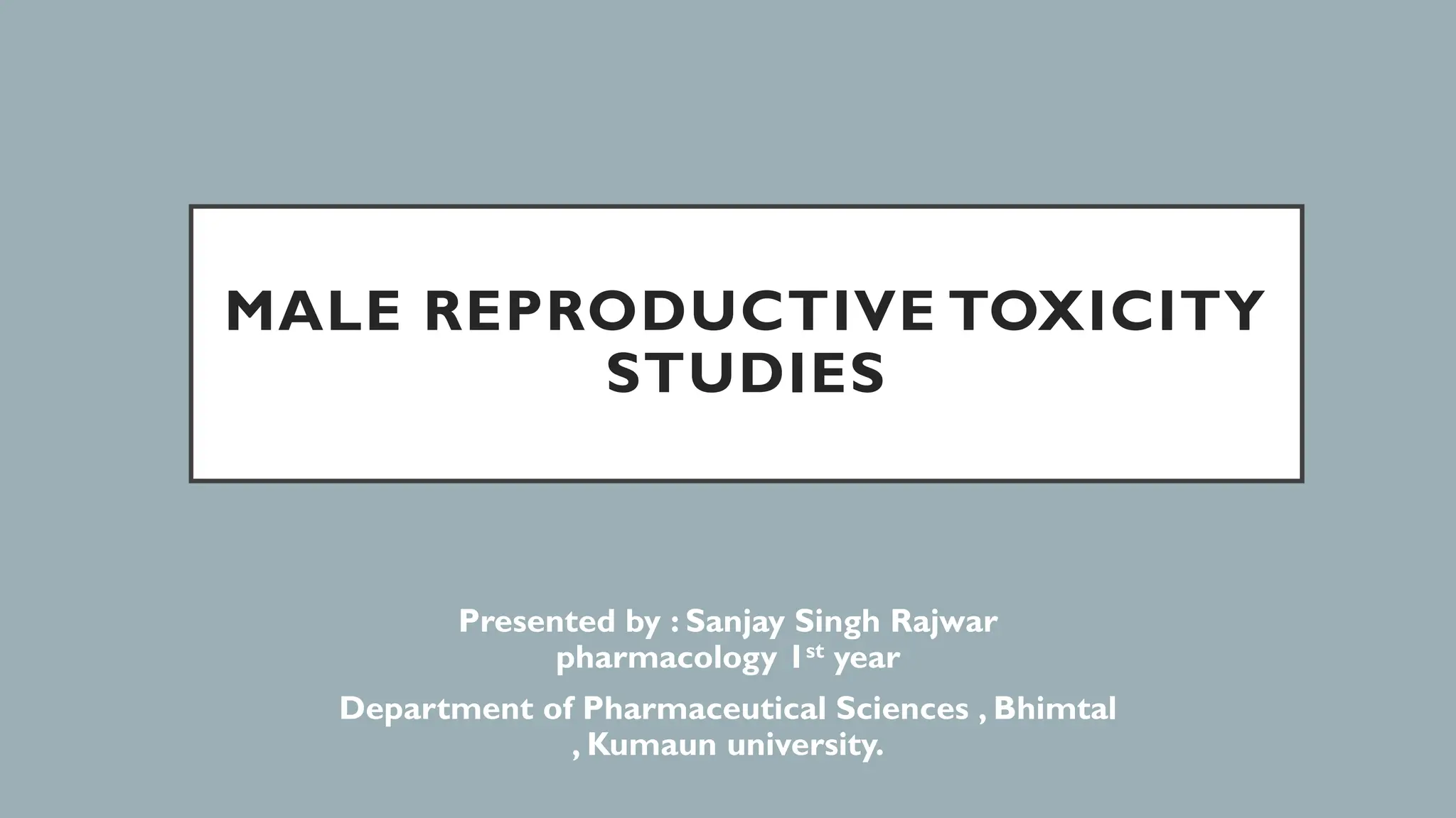 Male reproductive toxicity studies.pdffree | PDF